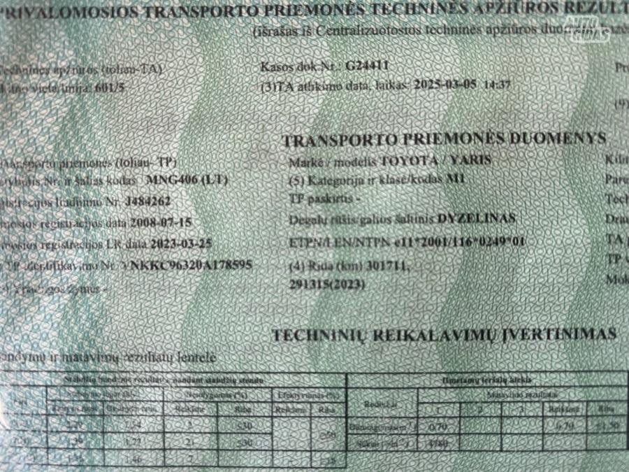 Zils Toyota Yaris 2008 Šauļi, ar dzinēja tilpumu 1.40 L un nobraukumu 0 tūkst. km par 999 €, foto 22 vietnē AUTOMOTO.COM.LV