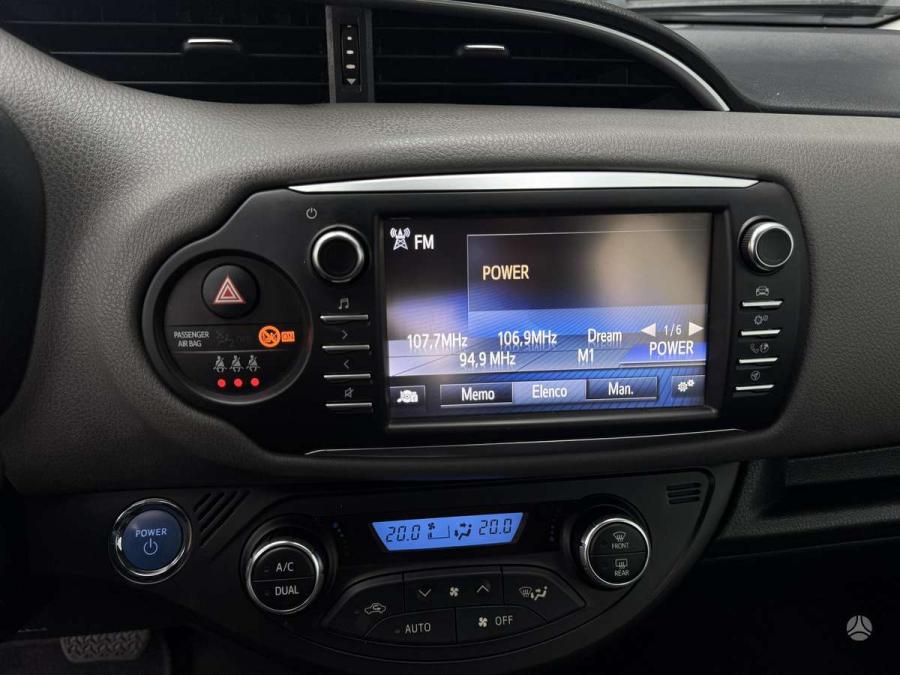 Blue Toyota Yaris 2017 in Vilnius, with an engine capacity of 1.50 L and mileage of 100 thousand km for 11777 €, photo 15 on AUTOMOTO.COM.LV