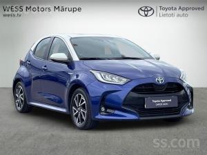 Blue Toyota Yaris 2022 in Riga, with an engine capacity of 1.50 L and mileage of 29 thousand km for 18990 €, photo 19 on AUTOMOTO.COM.LV