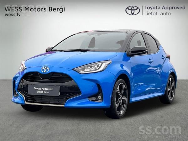 Blue Toyota Yaris 2026 in Riga, with an engine capacity of 1.50 L and mileage of 490 thousand km for 28990 €, photo 1 on AUTOMOTO.COM.LV