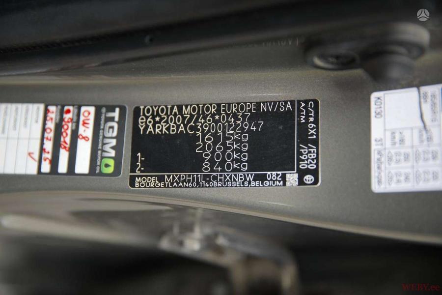 Brūns Toyota Yaris 2023 Tallina, ar dzinēja tilpumu 1.49 L un nobraukumu 111 tūkst. km par 9900 €, foto 29 vietnē AUTOMOTO.COM.LV