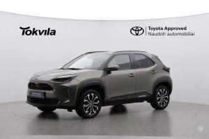 Green Toyota Yaris Cross 2025 in Vilnius, with an engine capacity of 1.49 L and mileage of 24 thousand km for 26900 €, photo  on AUTOMOTO.COM.LV