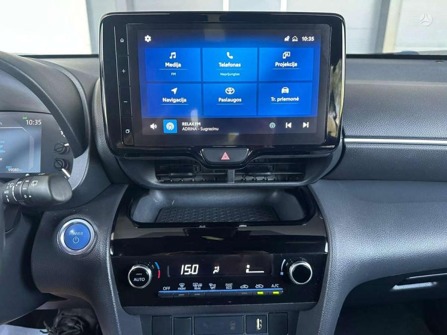 Pelēks Toyota Yaris Cross 2022 Viļņa, ar dzinēja tilpumu 1.49 L un nobraukumu 99 tūkst. km par 20950 €, foto 21 vietnē AUTOMOTO.COM.LV