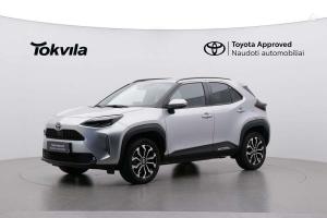 Pelēks Toyota Yaris Cross 2025 Viļņa, ar dzinēja tilpumu 1.49 L un nobraukumu 26 tūkst. km par 26990 €, foto  vietnē AUTOMOTO.COM.LV