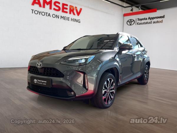 Toyota Yaris Cross 2025 Pērnava vietnē Pelēks Toyota Yaris Cross 2025 Pērnava, ar dzinēja tilpumu 1.50 L un nobraukumu 30 tūkst. km par 24490 €, foto 1 vietnē AUTOMOTO.COM.LV