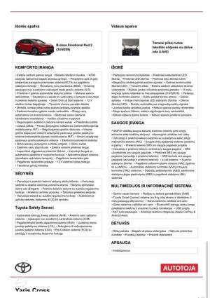 Red Toyota Yaris Cross 2022 in Kaunas, with an engine capacity of 1.49 L and mileage of 33 thousand km for 25000 €, photo 14 on AUTOMOTO.COM.LV