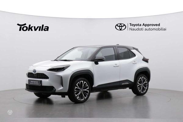 Balts Toyota Yaris Cross 2023 Viļņa, ar dzinēja tilpumu 1.49 L un nobraukumu 18 tūkst. km par 26900 €, foto 1 vietnē AUTOMOTO.COM.LV