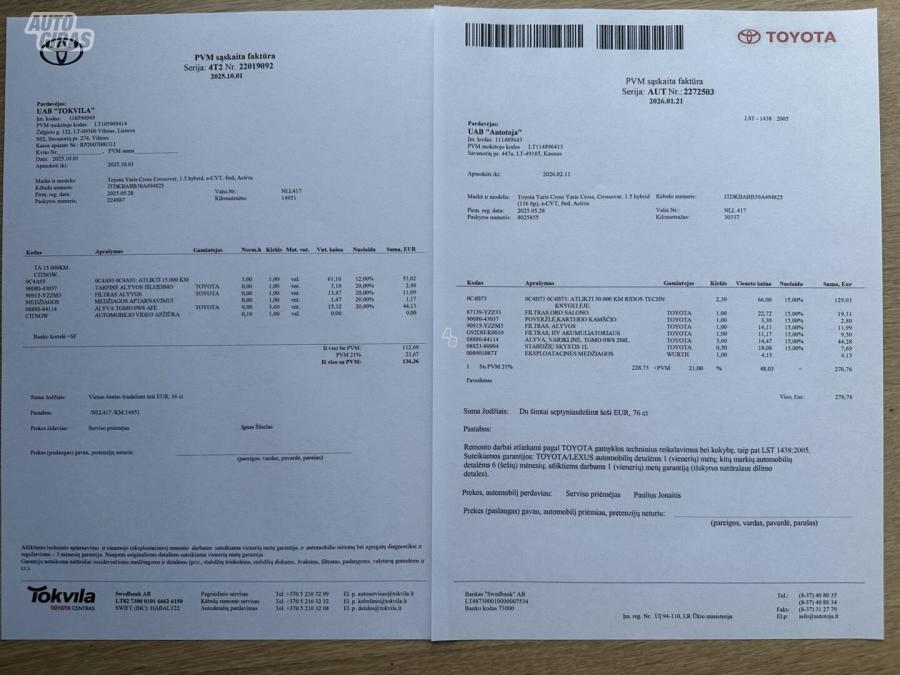 Balts Toyota Yaris Cross 2025 Avižieniai, ar dzinēja tilpumu 1.50 L un nobraukumu 57 tūkst. km par 21950 €, foto 32 vietnē AUTOMOTO.COM.LV