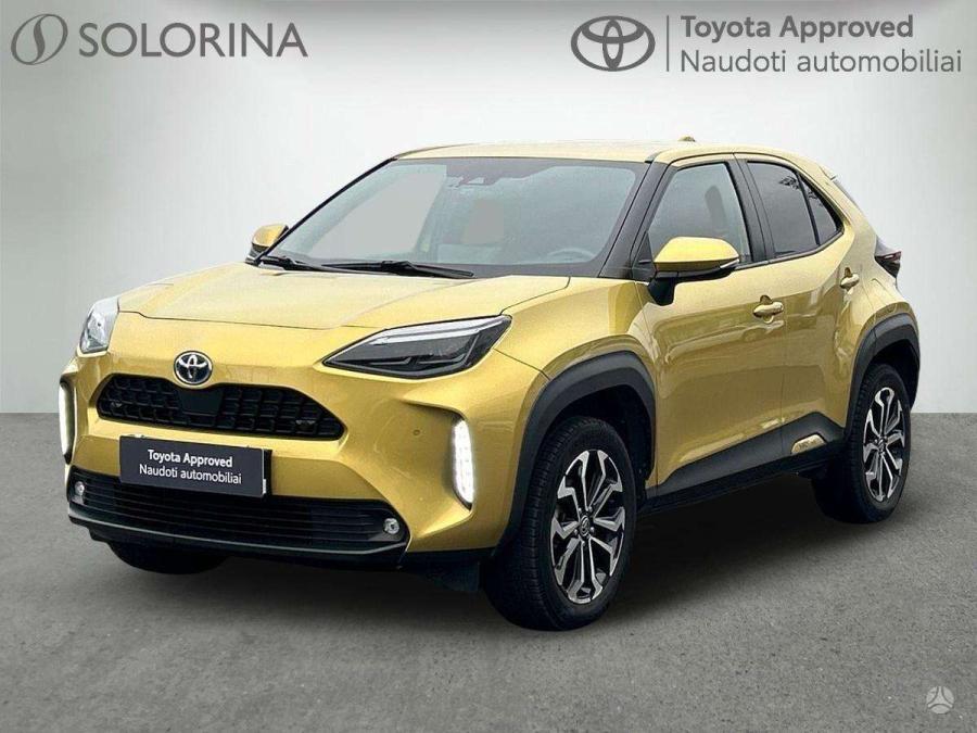 Dzeltens Toyota Yaris Cross 2022 Klaipėda, ar dzinēja tilpumu 1.49 L un nobraukumu 63 tūkst. km par 22900 €, foto 1 vietnē AUTOMOTO.COM.LV