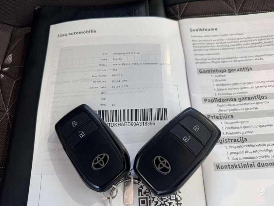 Желтый Тойота Yaris Cross 2024 в Шяуляй, объемом двигателя 1.49 л и пробегом 16 тыс. км за 24900 €, фото 26 на AUTOMOTO.COM.LV