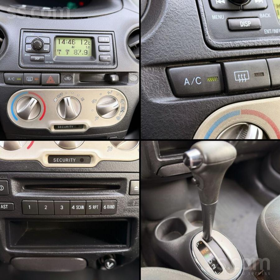 Pelēks Toyota Yaris 2005 Tallina, ar dzinēja tilpumu 1.30 L un nobraukumu 205 tūkst. km par 1499 €, foto 13 vietnē AUTOMOTO.COM.LV