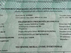 Grey Toyota Yaris 2012 in Vilnius, with an engine capacity of 1.50 L and mileage of 155 thousand km for 7200 €, photo 30 on AUTOMOTO.COM.LV