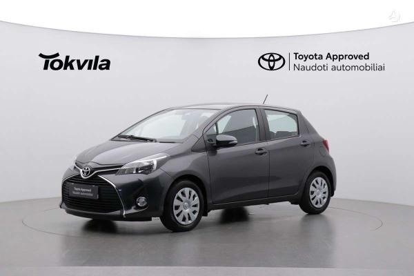 Grey Toyota Yaris 2016 in Vilnius, with an engine capacity of 1.33 L and mileage of 95 thousand km for 9990 €, photo 1 on AUTOMOTO.COM.LV