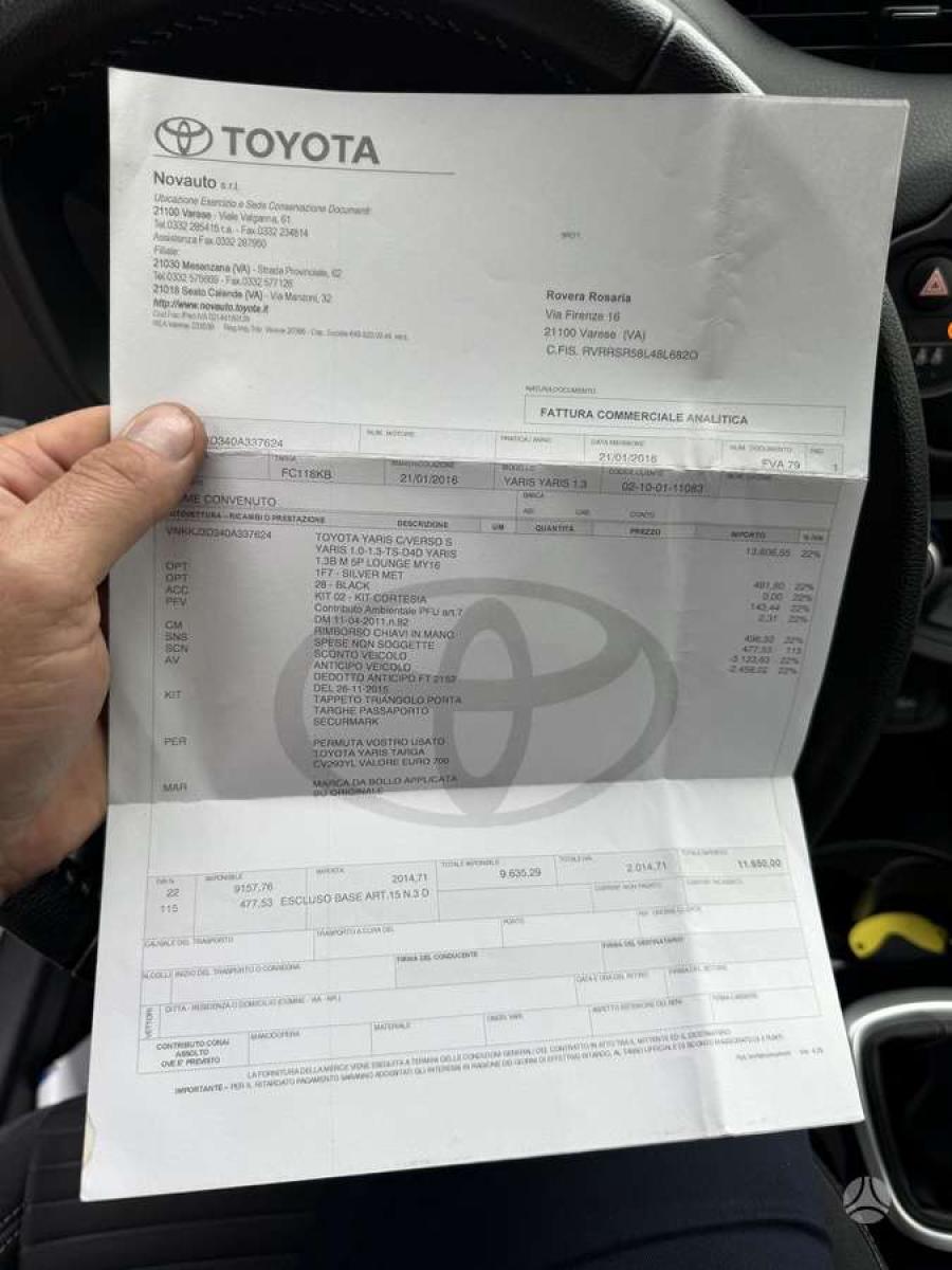 Серый Тойота Ярис 2016 в Вильнюс, объемом двигателя 1.33 л и пробегом 54 тыс. км за 10550 €, фото 27 на AUTOMOTO.COM.LV