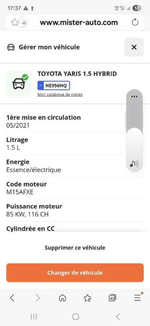 Grey Toyota Yaris 2021 in Taurage, with an engine capacity of 1.49 L and mileage of 45 thousand km for 7900 €, photo 16 on AUTOMOTO.COM.LV