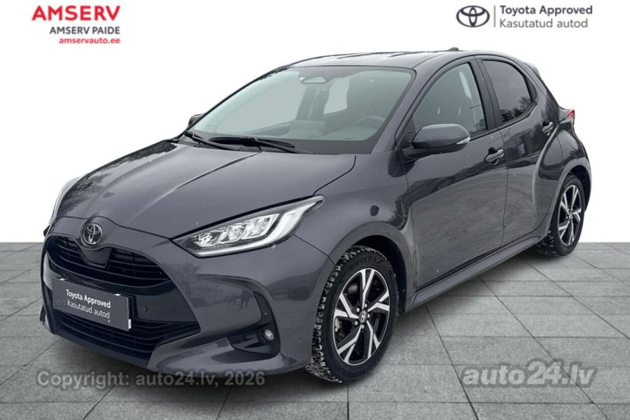 Pelēks Toyota Yaris 2024 Paide, ar dzinēja tilpumu 1.50 L un nobraukumu 26 tūkst. km par 21490 €, foto 1 vietnē AUTOMOTO.COM.LV