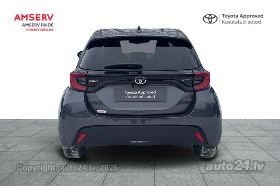 Pelēks Toyota Yaris 2024 Paide, ar dzinēja tilpumu 1.50 L un nobraukumu 26 tūkst. km par 21490 €, foto 4 vietnē AUTOMOTO.COM.LV