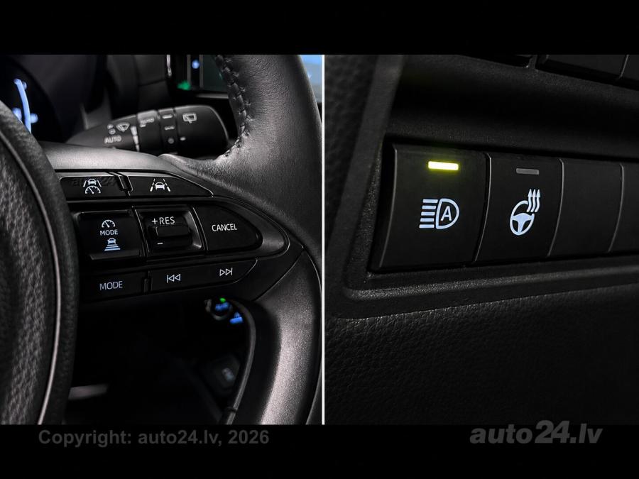 Grey Toyota Yaris 2025 in Tallinn, with an engine capacity of 1.49 L and mileage of 24 thousand km for 22990 €, photo 15 on AUTOMOTO.COM.LV