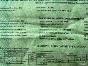 Toyota Yaris 2007 Šauļi, ar dzinēja tilpumu 1.40 L un nobraukumu 0 tūkst. km par 799 €, foto 19 vietnē AUTOMOTO.COM.LV