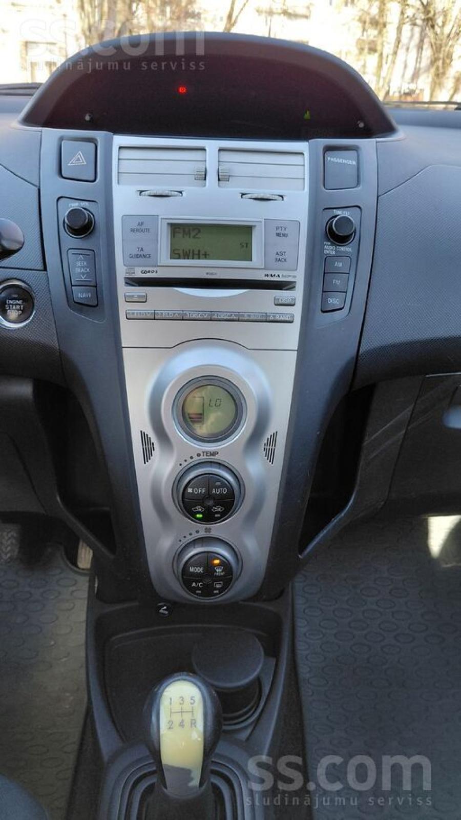 Toyota Yaris 2008 Rīga, ar dzinēja tilpumu 1.40 L un nobraukumu 220 tūkst. km par 1900 €, foto 9 vietnē AUTOMOTO.COM.LV