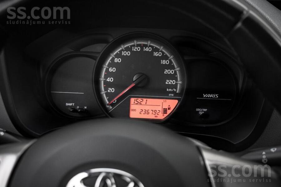 Toyota Yaris 2015 Rīga, ar dzinēja tilpumu 1.30 L un nobraukumu 237 tūkst. km par 6500 €, foto 19 vietnē AUTOMOTO.COM.LV