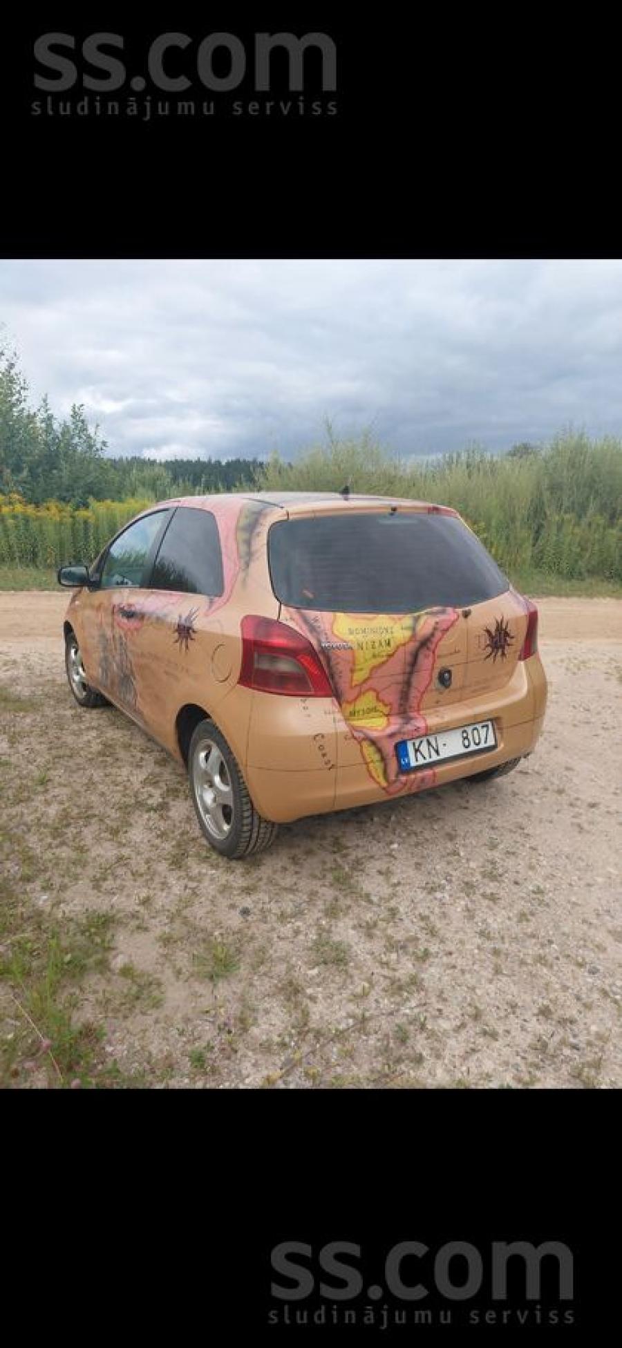 Orange Toyota Yaris 2006 in Tukums, with an engine capacity of 1.00 L and mileage of 158 thousand km for 850 €, photo 5 on AUTOMOTO.COM.LV