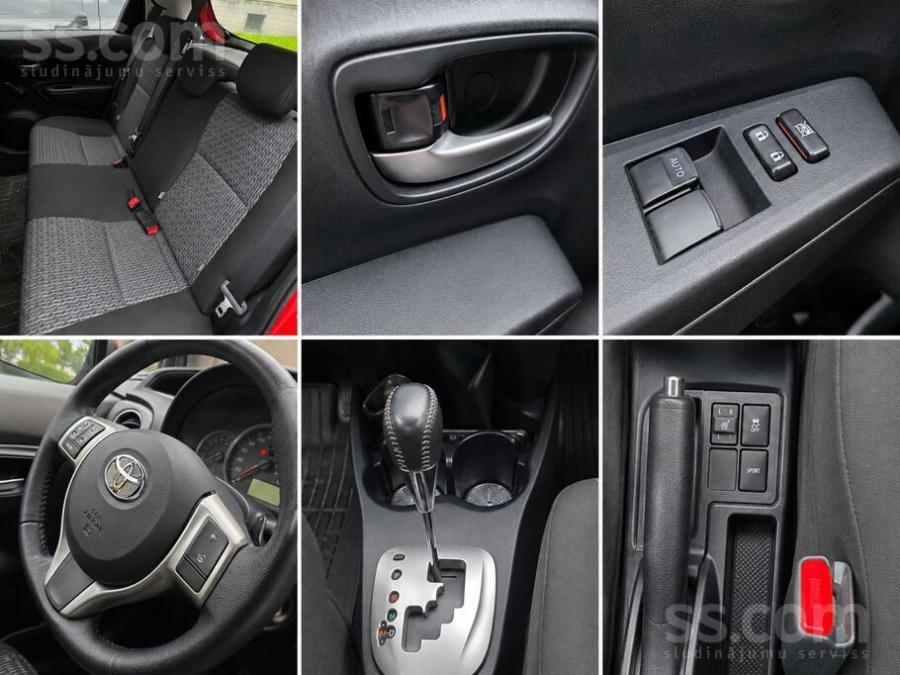 Red Toyota Yaris 2014 in Riga, with an engine capacity of 1.30 L and mileage of 80 thousand km for 8200 €, photo 11 on AUTOMOTO.COM.LV