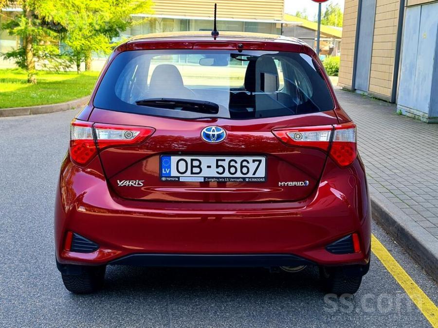 Sarkans Toyota Yaris 2017 Rīga, ar dzinēja tilpumu 1.50 L un nobraukumu 110 tūkst. km par 3900 €, foto 5 vietnē AUTOMOTO.COM.LV