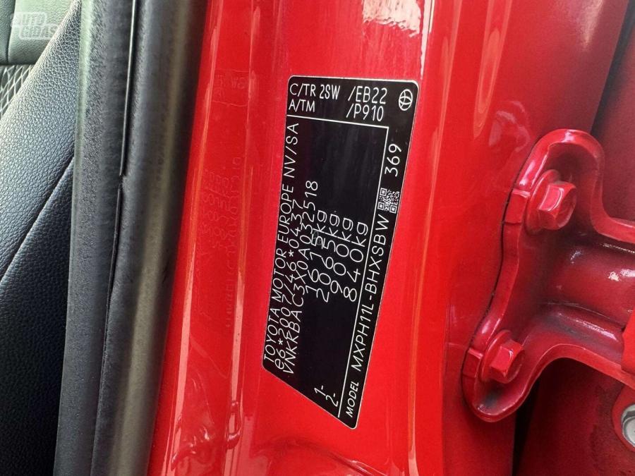 Red Toyota Yaris 2020 in Vilnius, with an engine capacity of 1.50 L and mileage of 89 thousand km for 17350 €, photo 19 on AUTOMOTO.COM.LV