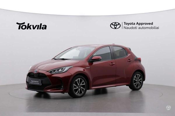 Sarkans Toyota Yaris 2021 Viļņa, ar dzinēja tilpumu 1.49 L un nobraukumu 39 tūkst. km par 16900 €, foto 1 vietnē AUTOMOTO.COM.LV