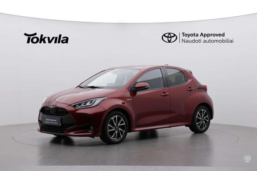 Sarkans Toyota Yaris 2021 Viļņa, ar dzinēja tilpumu 1.49 L un nobraukumu 39 tūkst. km par 16900 €, foto 1 vietnē AUTOMOTO.COM.LV