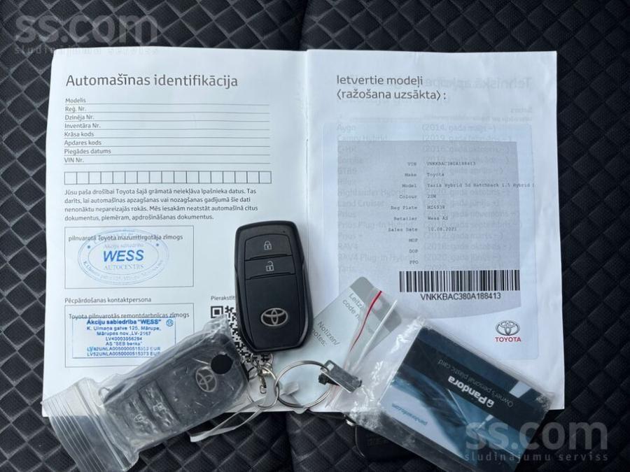 Красный Тойота Ярис 2021 в Рига, объемом двигателя 1.50 л и пробегом 47 тыс. км за 14800 €, фото 29 на AUTOMOTO.COM.LV