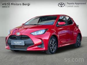 Sarkans Toyota Yaris 2021 Rīga, ar dzinēja tilpumu 1.50 L un nobraukumu 166 tūkst. km par 14500 €, foto  vietnē AUTOMOTO.COM.LV