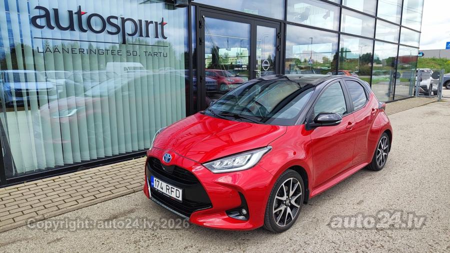 Red Toyota Yaris 2022 in Tallinn, with an engine capacity of 1.50 L and mileage of 33 thousand km for 19990 €, photo 1 on AUTOMOTO.COM.LV