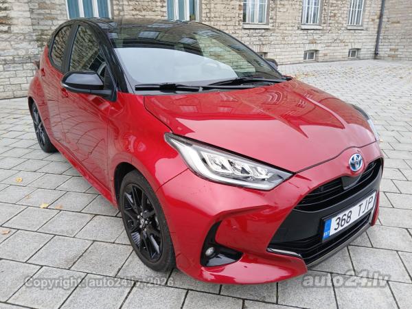 Red Toyota Yaris 2023 in Tallinn, with an engine capacity of 1.50 L and mileage of 14 thousand km for 18490 €, photo 1 on AUTOMOTO.COM.LV