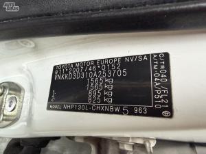 Белый Тойота Ярис 2016 в Вильнюс, объемом двигателя 1.50 л и пробегом 134 тыс. км за 10300 €, фото 17 на AUTOMOTO.COM.LV