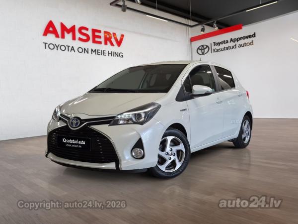 White Toyota Yaris 2016 in Tallinn, with an engine capacity of 1.50 L and mileage of 69 thousand km for 11490 €, photo 1 on AUTOMOTO.COM.LV