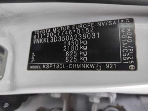 Balts Toyota Yaris 2017 Panevēža, ar dzinēja tilpumu 1.00 L un nobraukumu 121 tūkst. km par 6500 €, foto 39 vietnē AUTOMOTO.COM.LV