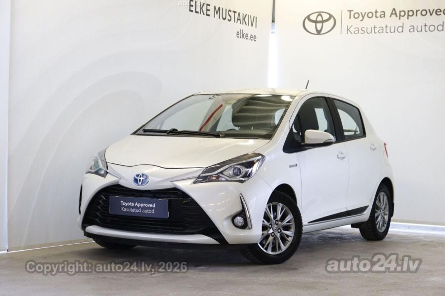 White Toyota Yaris 2018 in Tallinn, with an engine capacity of 1.50 L and mileage of 86 thousand km for 12400 €, photo 1 on AUTOMOTO.COM.LV