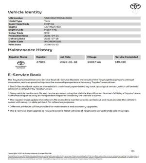 Белый Тойота Ярис 2021 в Шяуляй, объемом двигателя 1.50 л и пробегом 111 тыс. км за 15700 €, фото 27 на AUTOMOTO.COM.LV