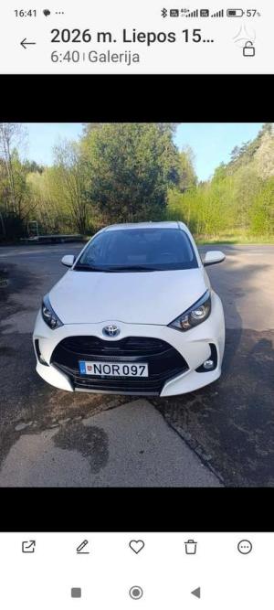 Balts Toyota Yaris 2022 Viļņa, ar dzinēja tilpumu 1.49 L un nobraukumu 27 tūkst. km par 17900 €, foto 3 vietnē AUTOMOTO.COM.LV