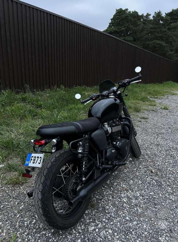Черный Триумф Bonneville 2019 в Таллин, объемом двигателя 1.20 л и пробегом 9 тыс. км за 6990 €, фото 7 на AUTOMOTO.COM.LV