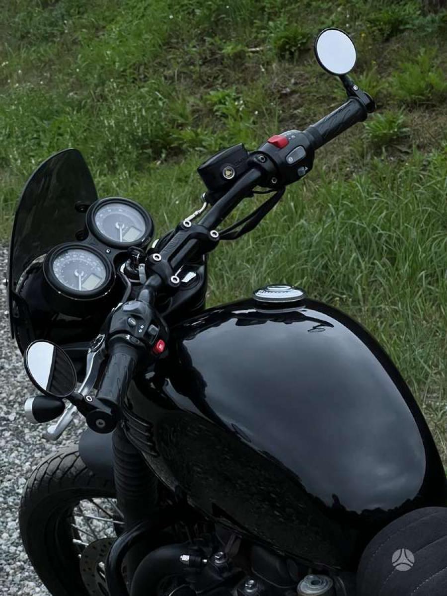 Черный Триумф Bonneville 2019 в Таллин, объемом двигателя 1.20 л и пробегом 9 тыс. км за 6990 €, фото 9 на AUTOMOTO.COM.LV