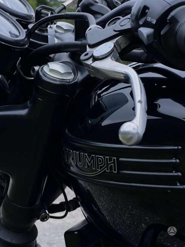 Черный Триумф Bonneville 2019 в Таллин, объемом двигателя 1.20 л и пробегом 9 тыс. км за 6990 €, фото 10 на AUTOMOTO.COM.LV