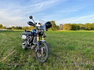 Blue Triumph Scrambler 2019 in Kuressaare, with an engine capacity of 1.20 L and mileage of 23 thousand km for 10200 €, photo 4 on AUTOMOTO.COM.LV