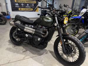 Зеленый Триумф Scrambler 2017 в Шяуляй, объемом двигателя 0.90 л и пробегом 23 тыс. км за 4990 €, фото 5 на AUTOMOTO.COM.LV