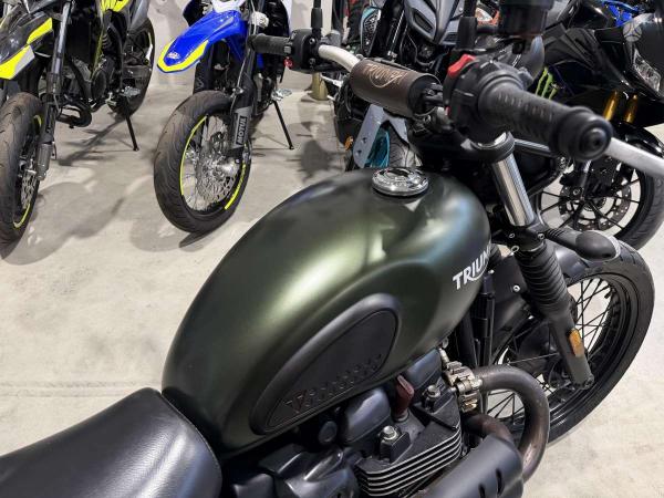Зеленый Триумф Scrambler 2017 в Шяуляй, объемом двигателя 0.90 л и пробегом 23 тыс. км за 4990 €, фото 10 на AUTOMOTO.COM.LV