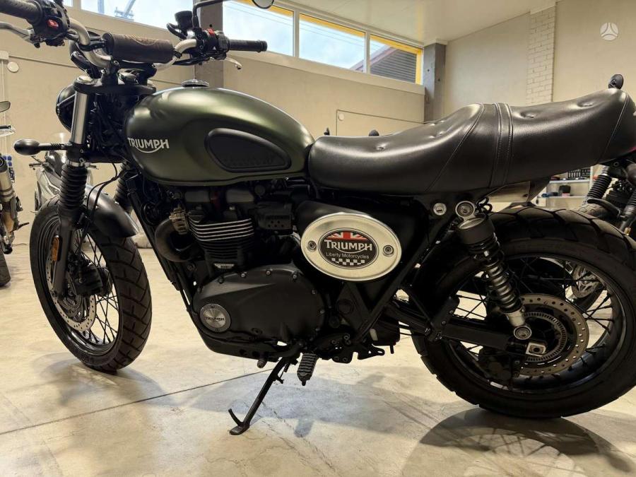 Зеленый Триумф Scrambler 2017 в Шяуляй, объемом двигателя 0.90 л и пробегом 23 тыс. км за 4990 €, фото 13 на AUTOMOTO.COM.LV