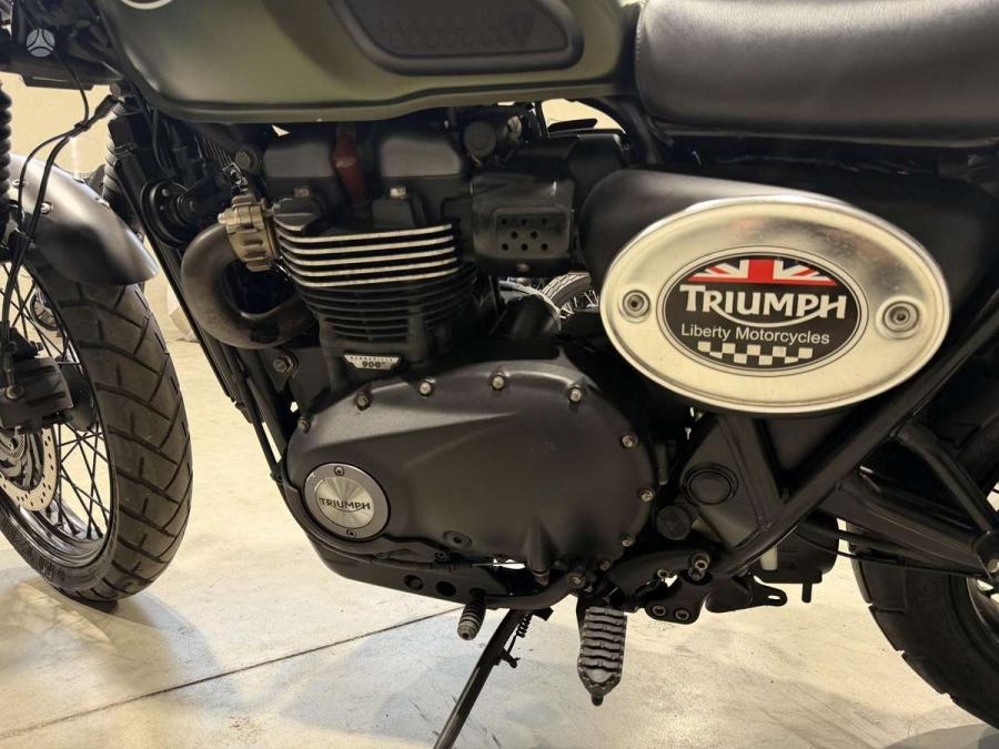 Зеленый Триумф Scrambler 2017 в Шяуляй, объемом двигателя 0.90 л и пробегом 23 тыс. км за 4990 €, фото 14 на AUTOMOTO.COM.LV