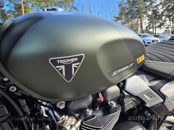 Green Triumph Scrambler 2026 in Tallinn, with an engine capacity of 0.90 L and mileage of 1 thousand km for 13890 €, photo 7 on AUTOMOTO.COM.LV